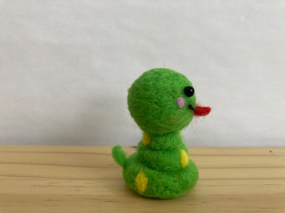 Cute Felted Snake - Etsy