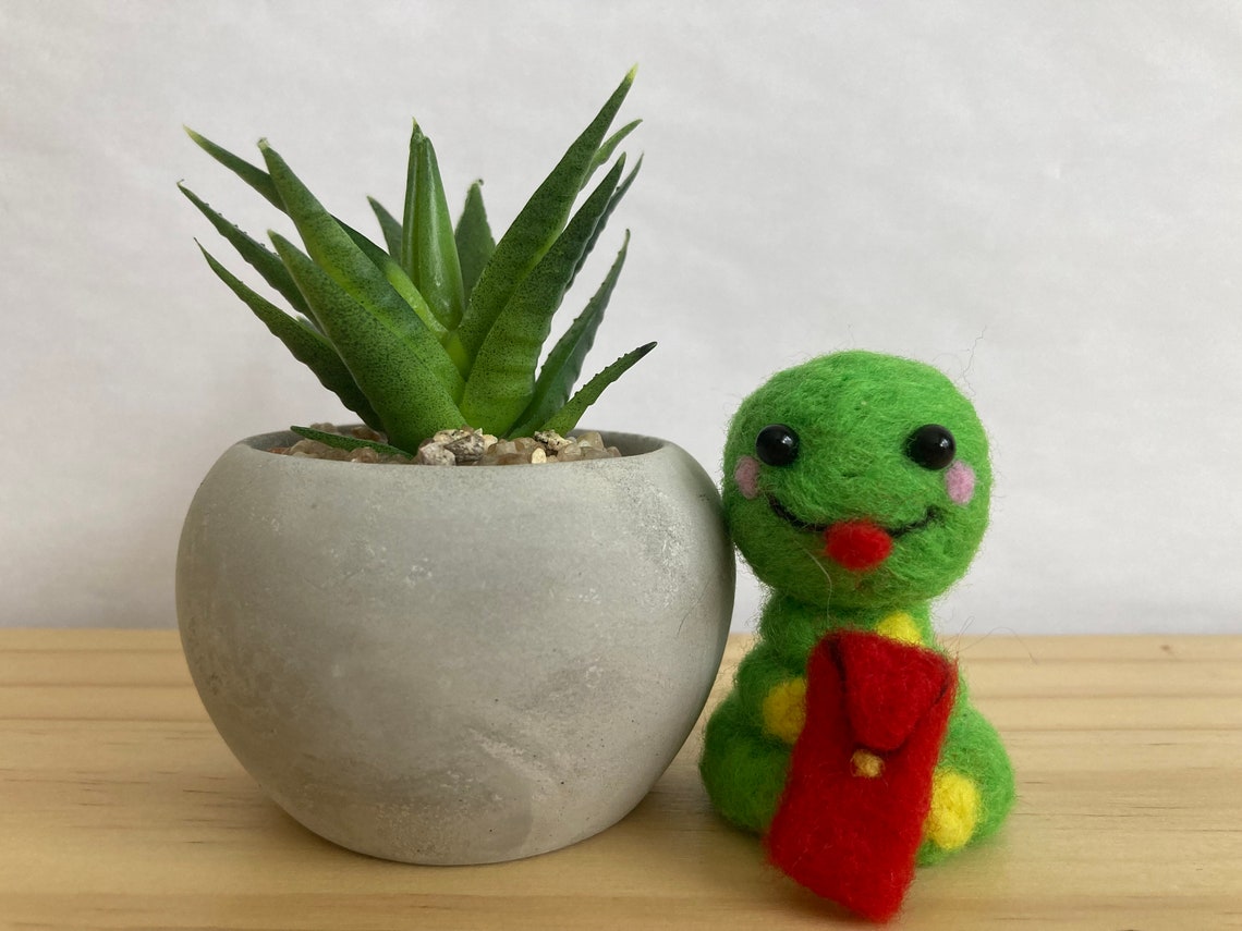 Cute Felted Snake - Etsy
