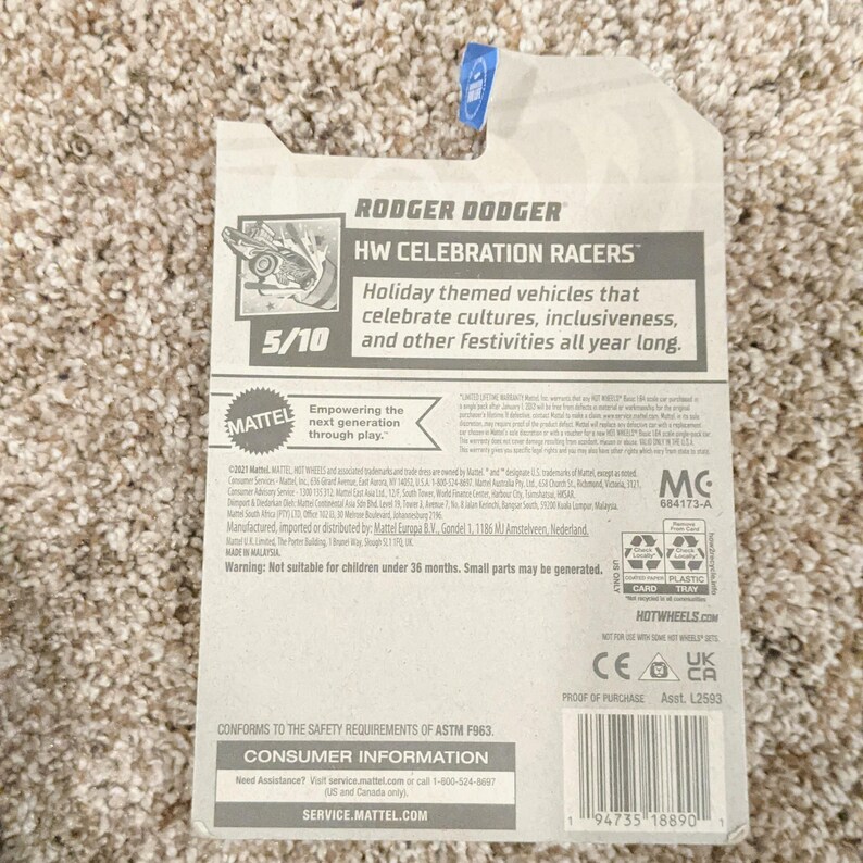 RODGER DODGER, Hot Wheels Car, Gray and Red, Lets Race - Etsy