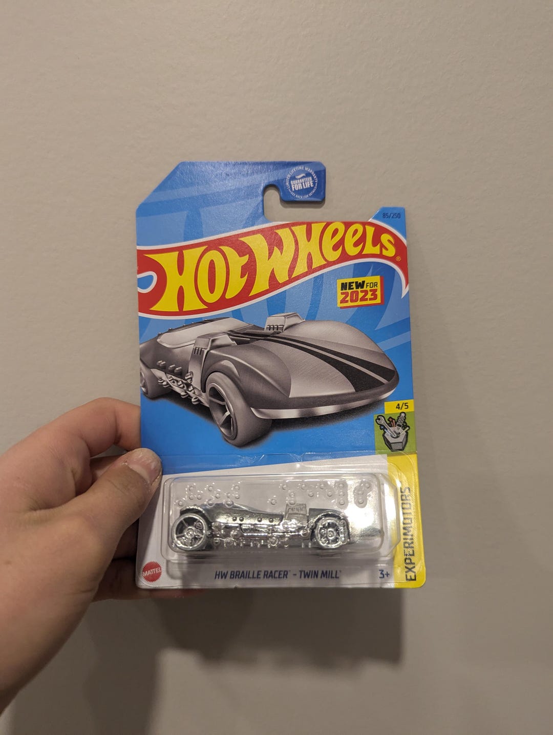 HW BRAILLE RACER - Twin Mill, Hot Wheels Car, Silver, Lets Race - Etsy