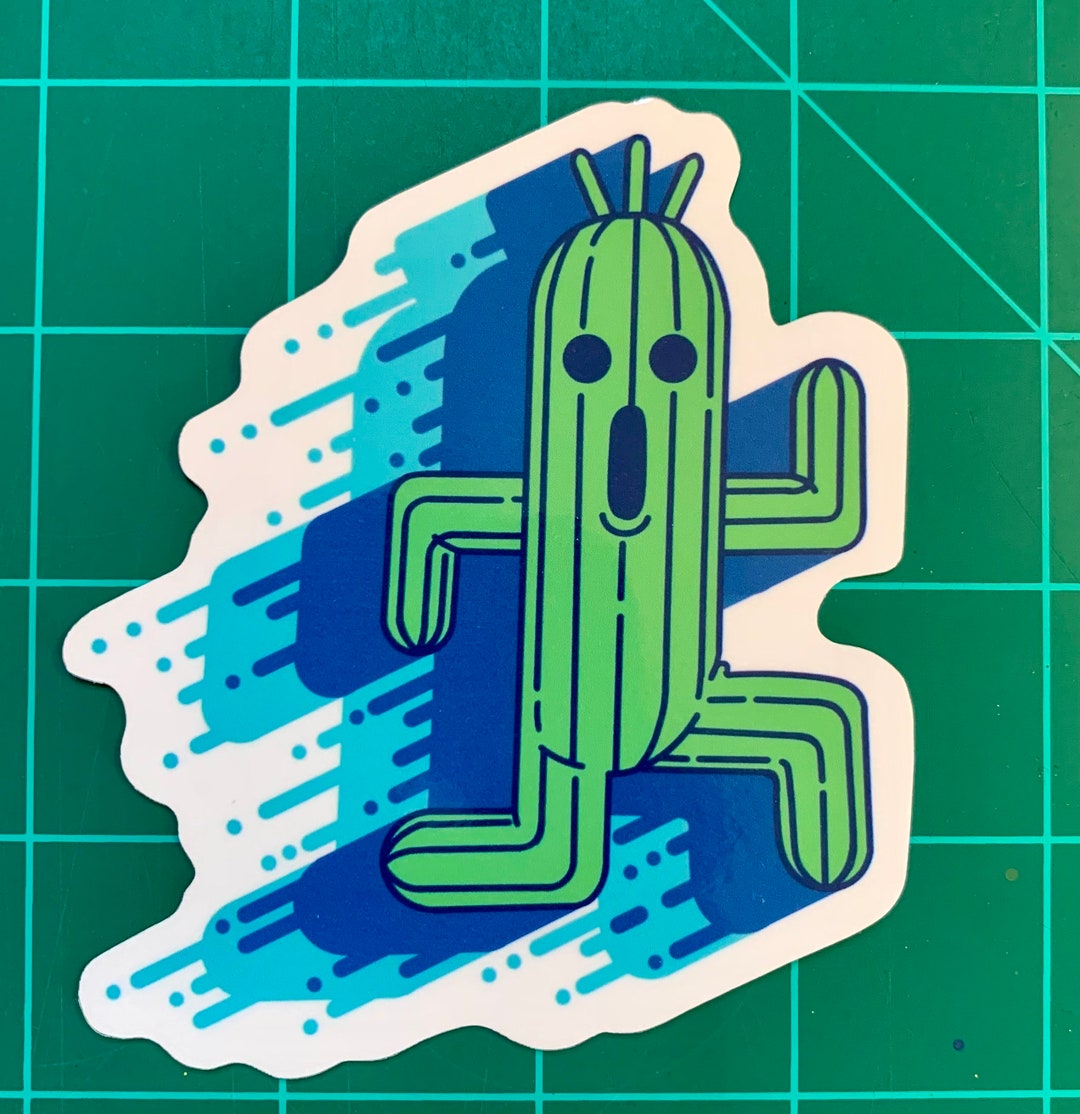 Final Fantasy Cactaur Sticker 3”x4” - Etsy