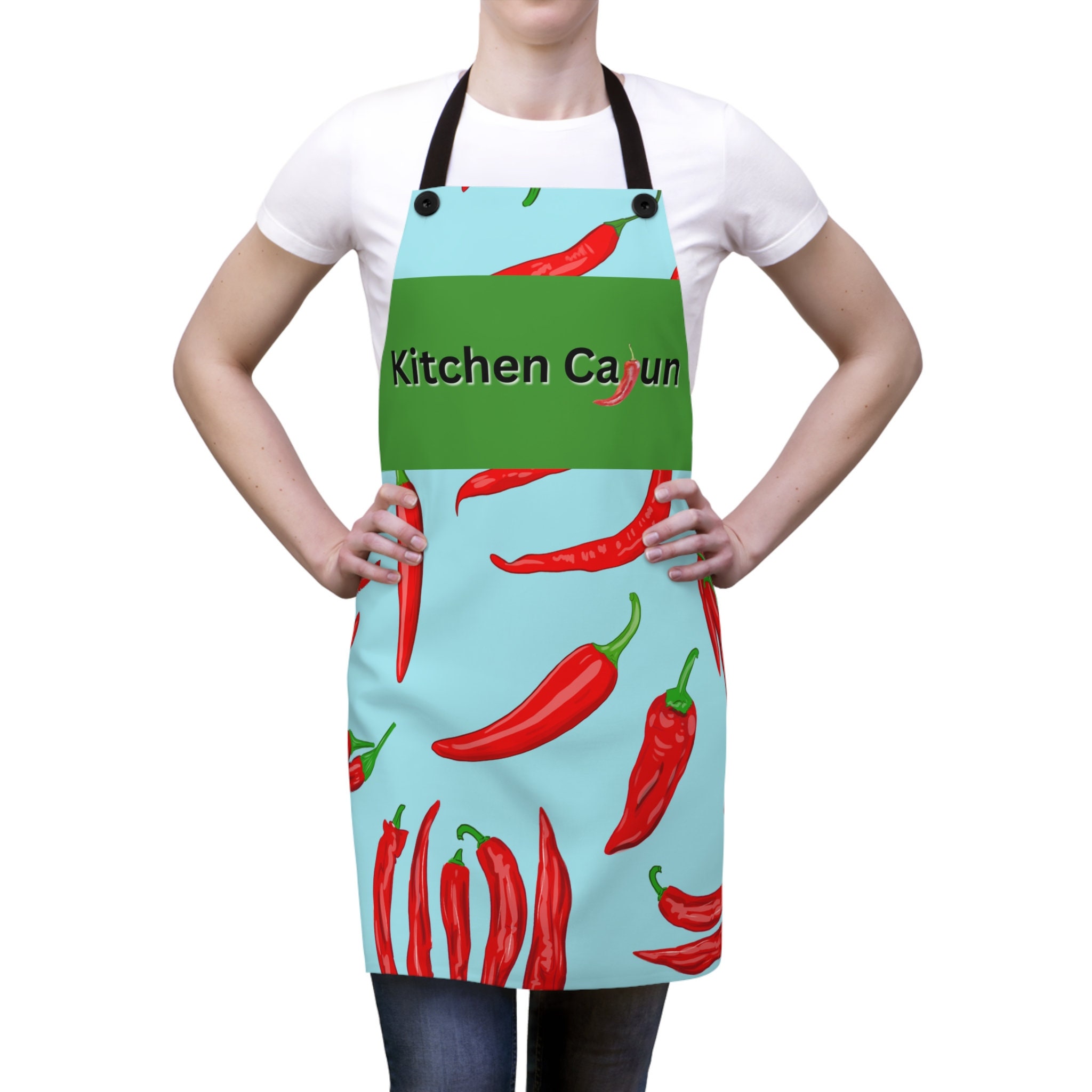 Kitchen Cajun Apron Louisiana Chef Apron Spicy Peppers - Etsy