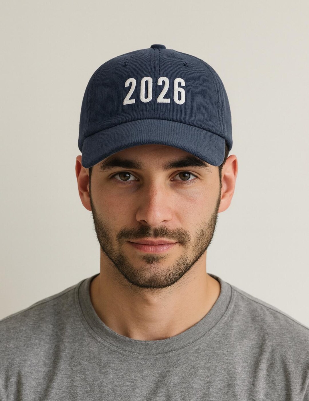 Embroidered 2026 Corduroy Hat - Etsy