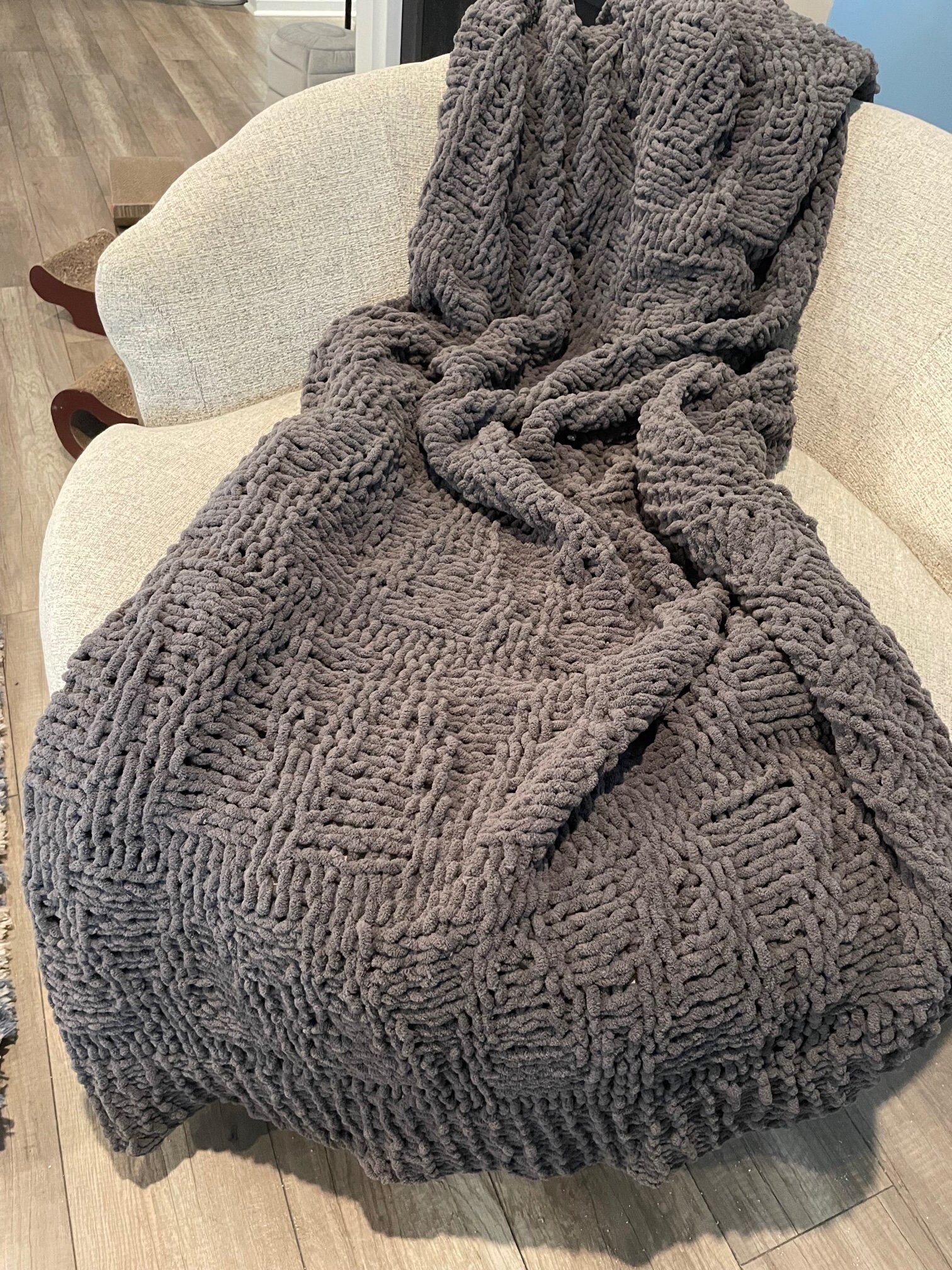 Hand Knit Plush Afghans - Etsy