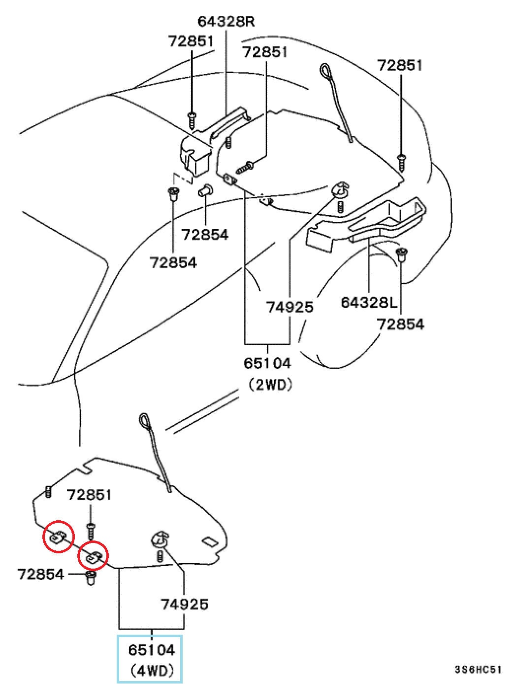 DSM 2G - Mitsubishi Eclipse - Trunk Board Hinge Repair Kit - Etsy