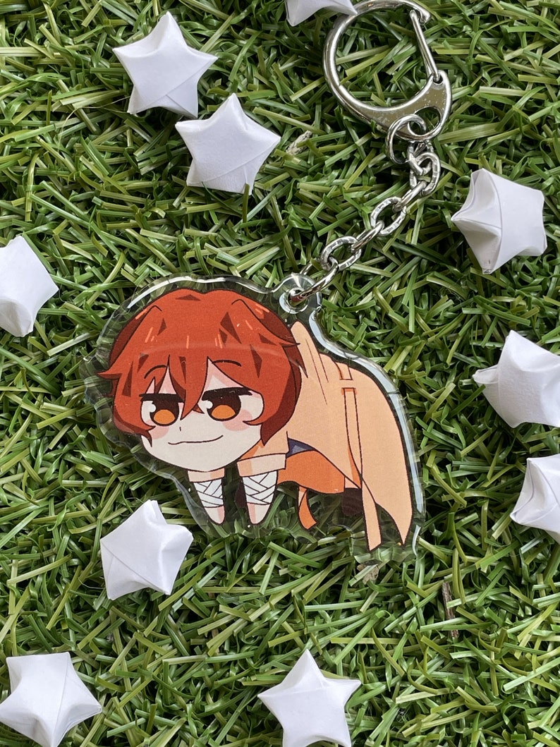 BSD Dazai, Chuuya Keychain - Etsy