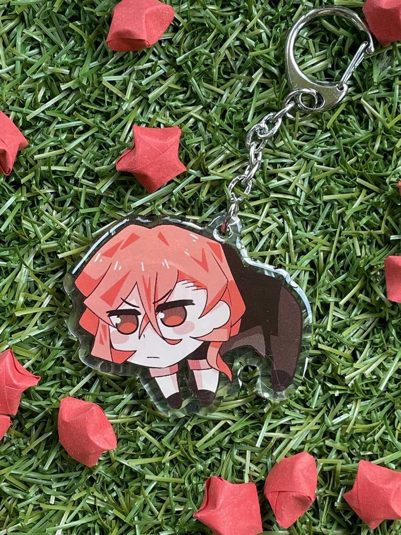 BSD Dazai, Chuuya Keychain - Etsy