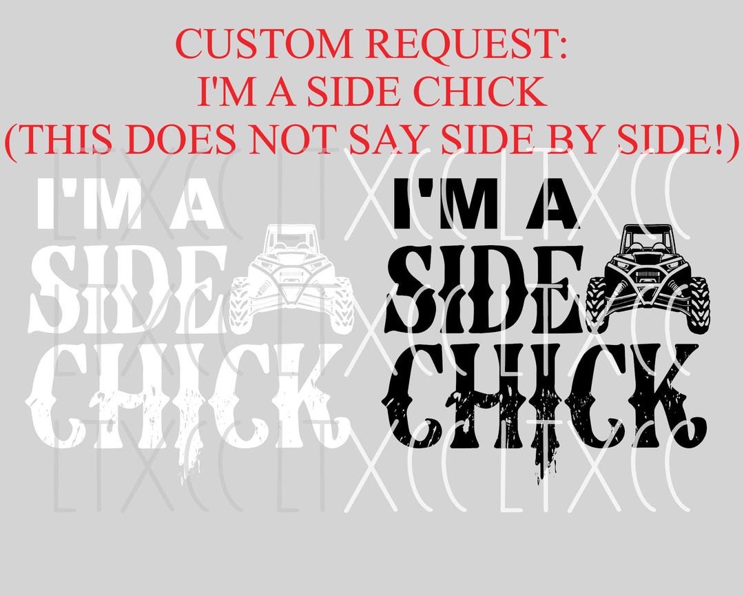 BLACK Side Chick - I'm a Side Chick - PNG File - Digital Download Only ...