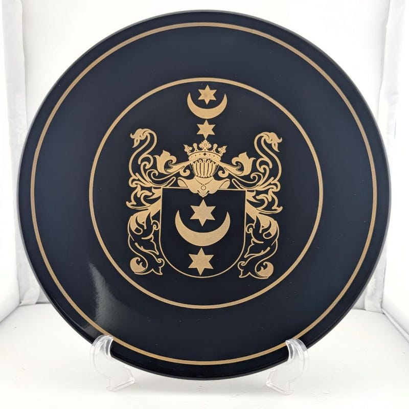 Purple Porcelain Plate - Etsy