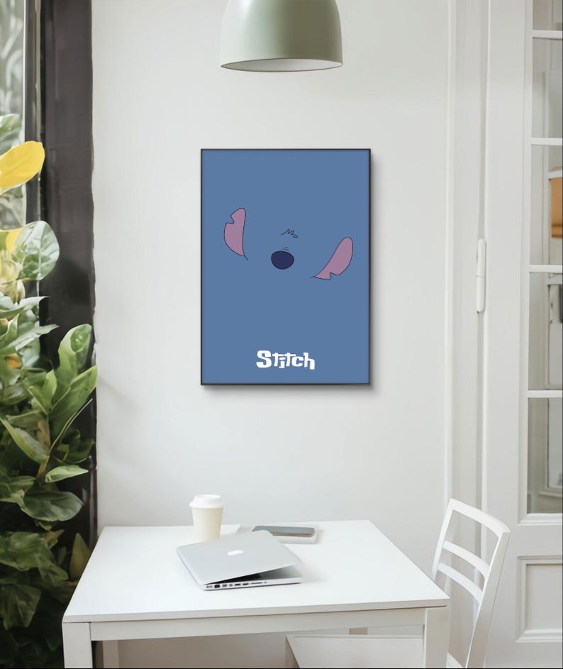 Stitch Wall Art – Minimalist Lilo & Stitch Printable | Disney-inspired ...
