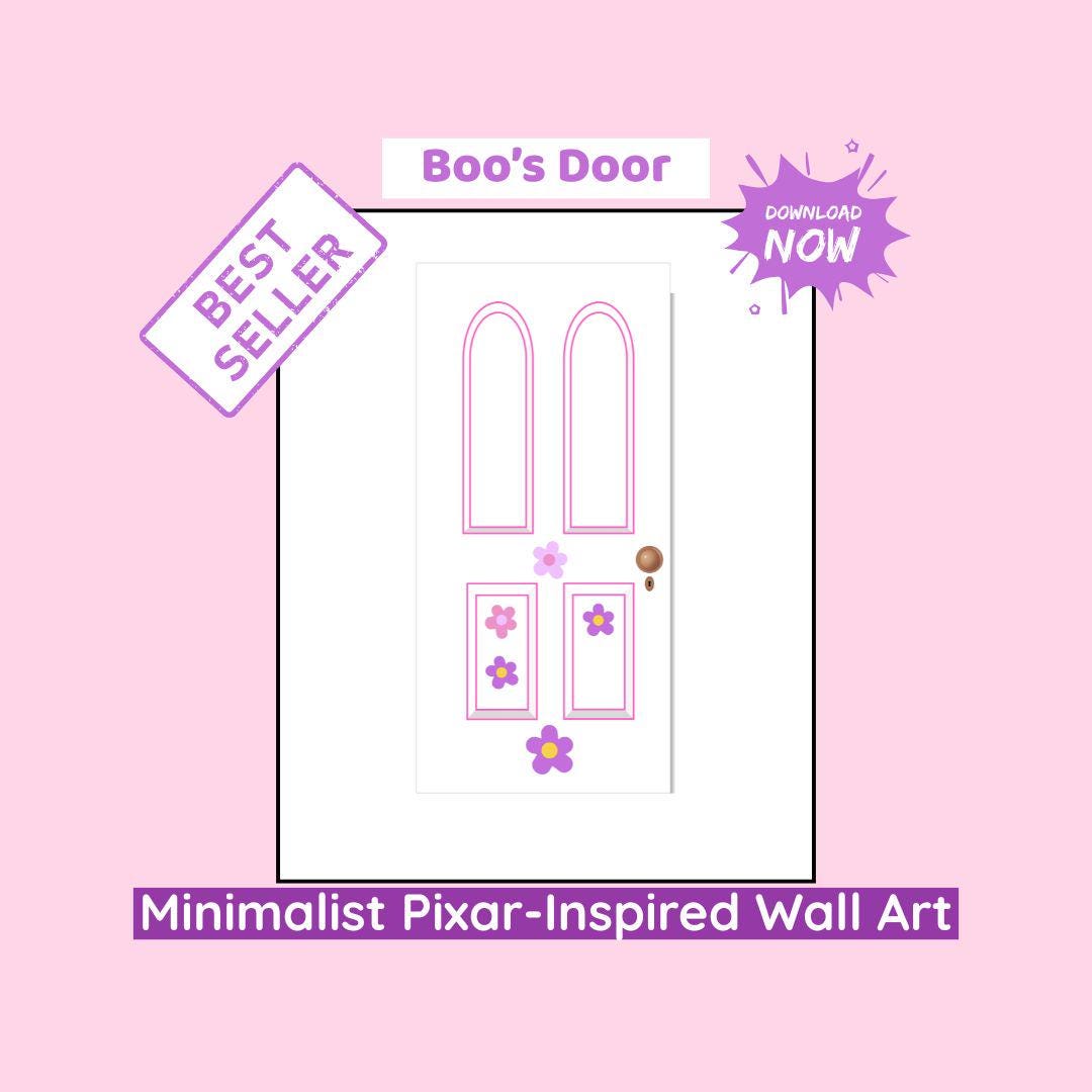 Monster Inc, Boo Door- Digital Download Art, Pixar, Large Wall Art, PNG ...