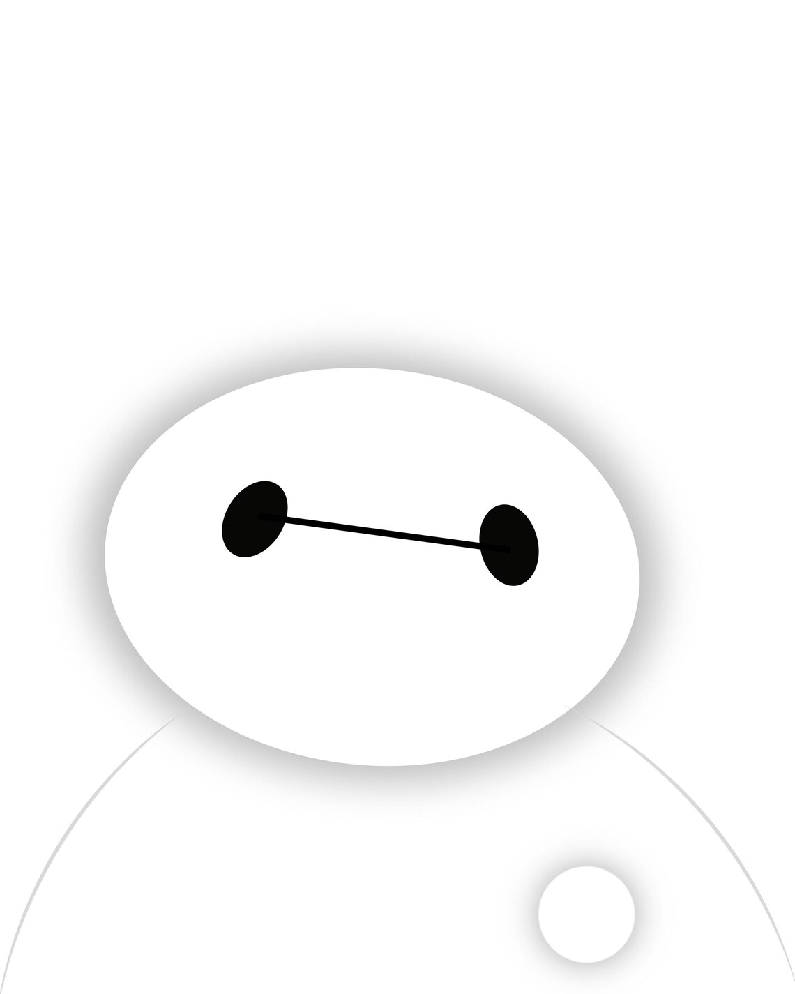 Baymax Wall Art – Minimalist Big Hero 6 Printable | Disney-inspired ...