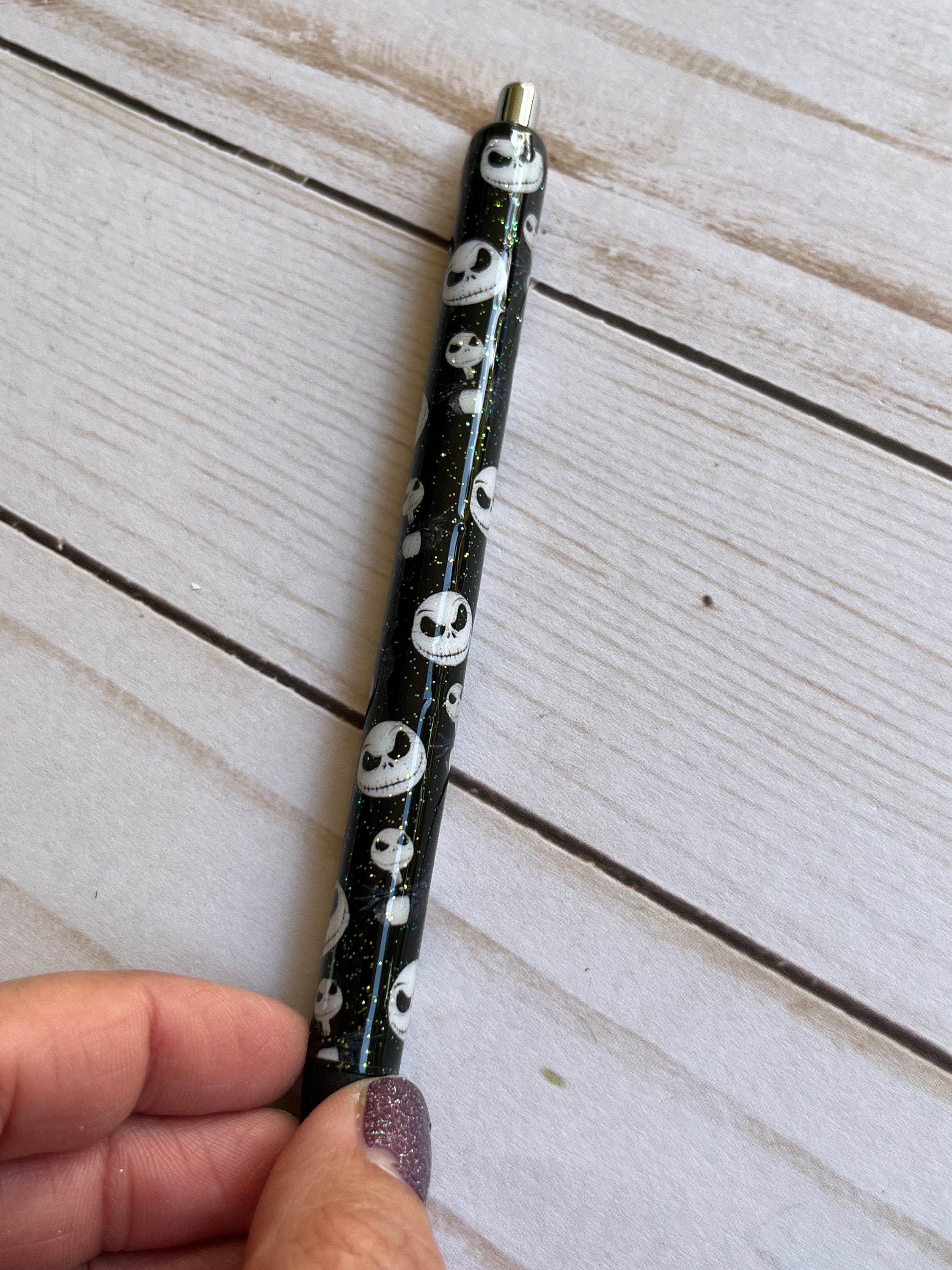 Jack Skellington Themed Halloween Gel Ink Pens - Etsy