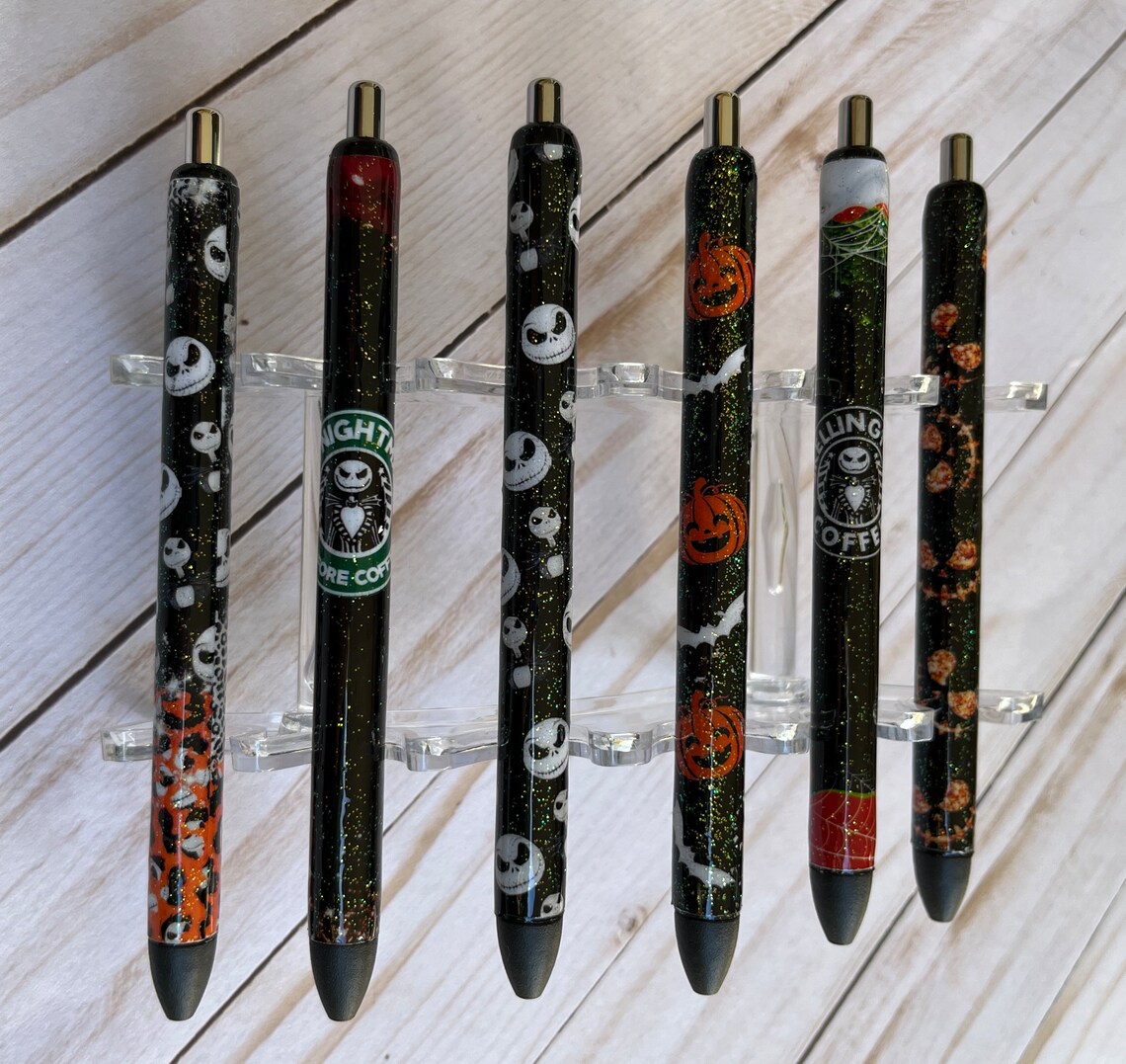 Jack Skellington Themed Halloween Gel Ink Pens - Etsy