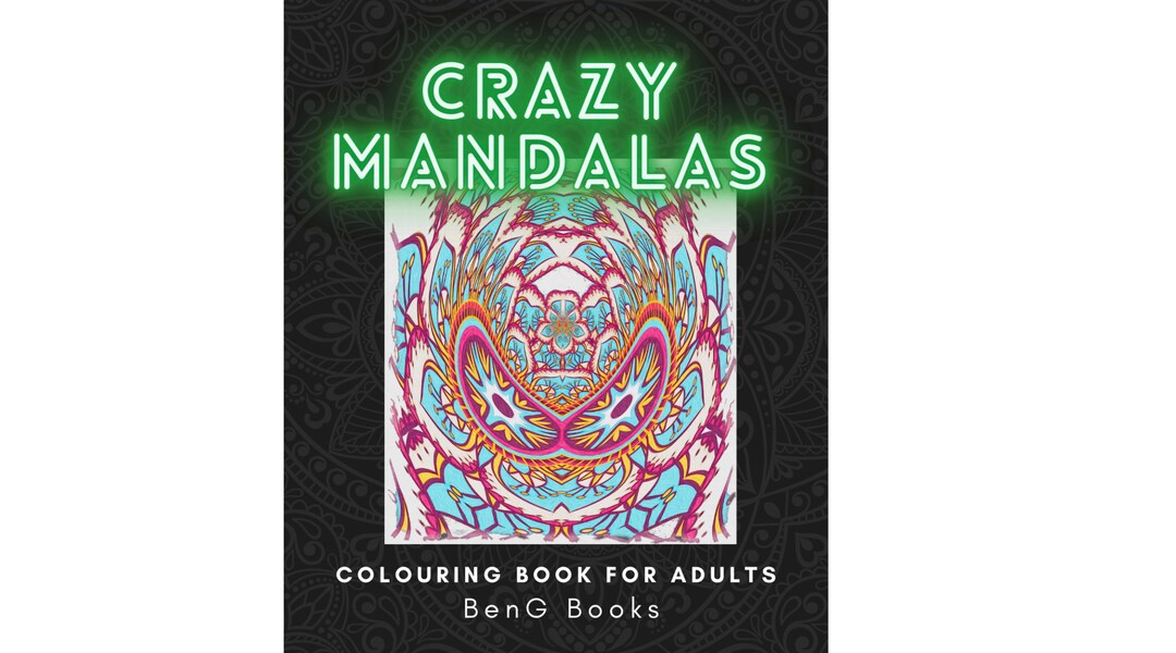 Crazy Mandalas Relaxing Adult Colouring Book With 80 Unique - Etsy
