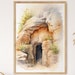 Resurrection Scene Jesus Christ Watercolor Painting Easter Wall Art ...