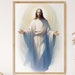 Smiling Jesus Christ Portrait Horizontal Landscape Artwork Print of ...