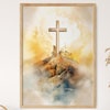 Resurrection Scene Jesus Christ Watercolor Painting Easter Wall Art ...