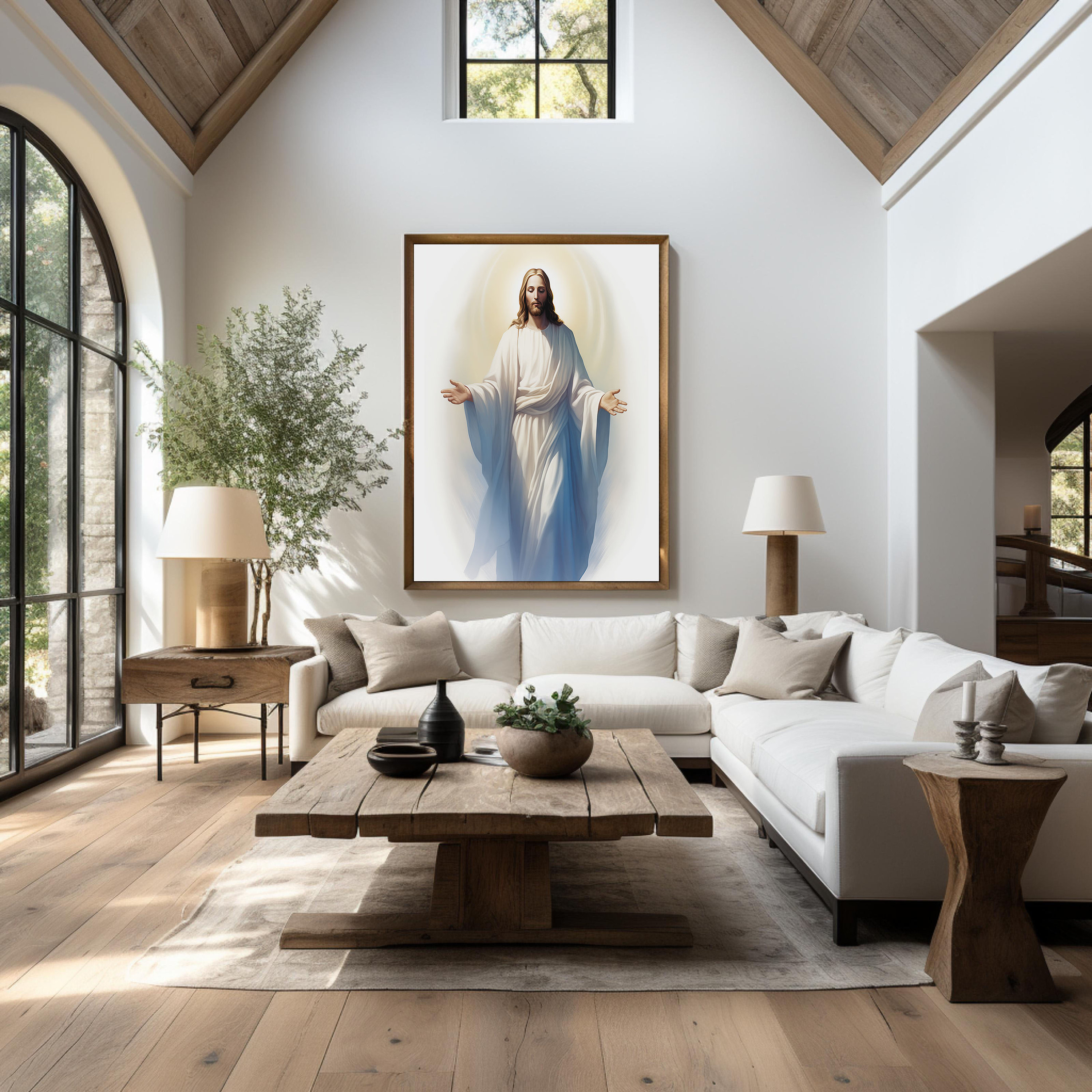 Jesus Christ in Heaven | Digital Printable Download | Faithful ...