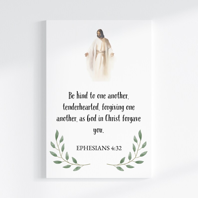 Custom Bible Verse Print Personalized Christian Wall Art Baptism Gift ...