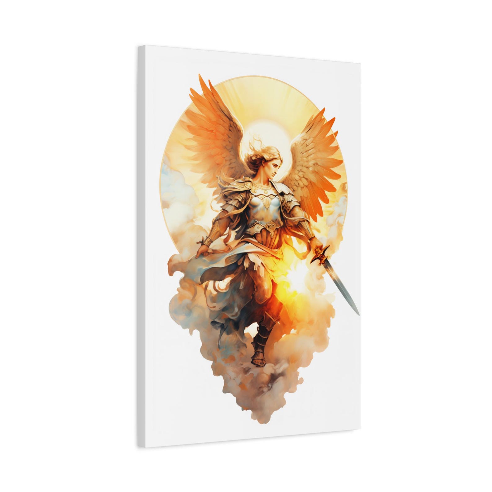 Archangel Saint Michael Premium Canvas & Fine Art Print | Bible Wall ...