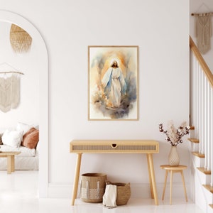 Jesus Resurrection Watercolor Print | Modern Easter Wall Art (digital ...