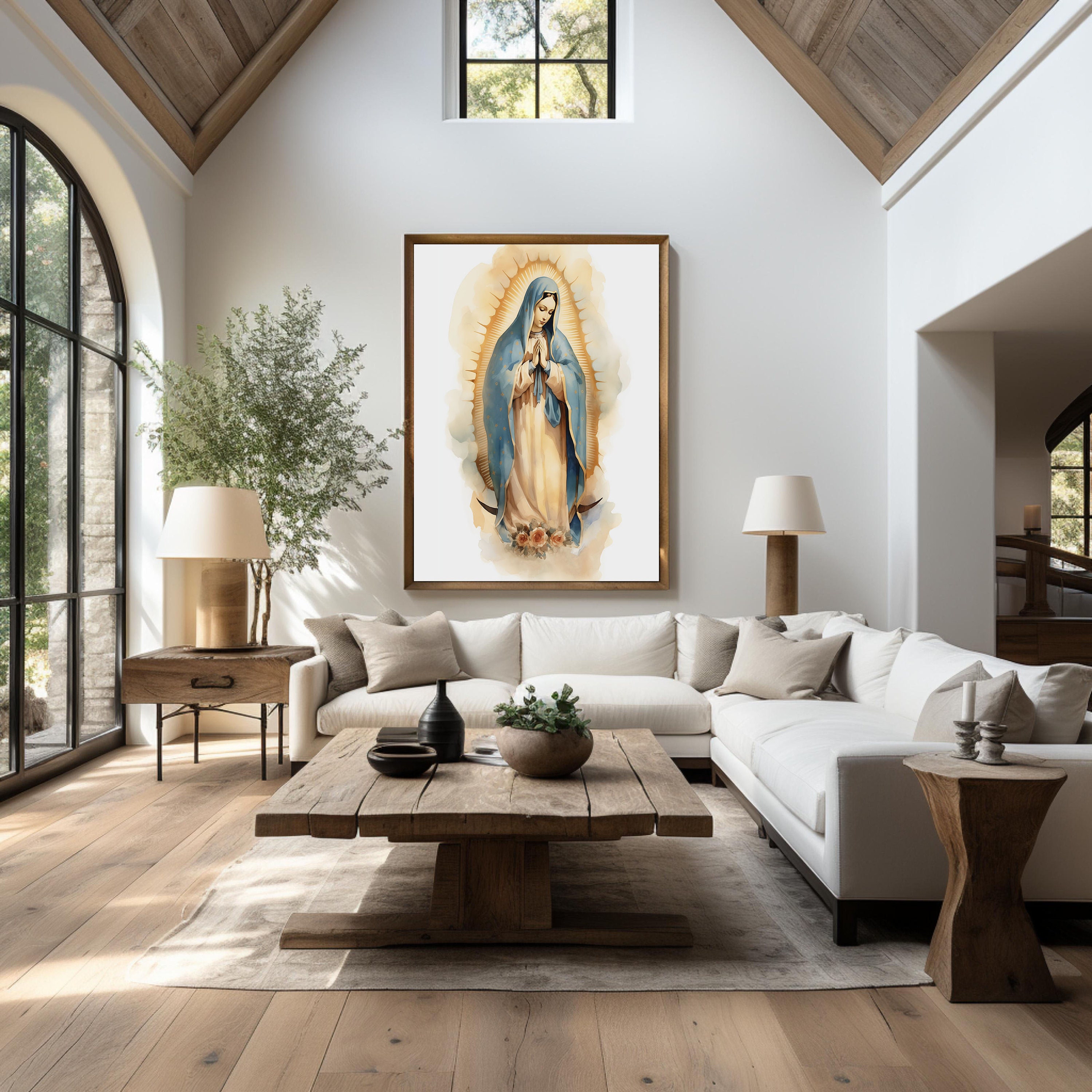 Virgin De Guadalupe Watercolor Painting Instant Printable Download Our ...