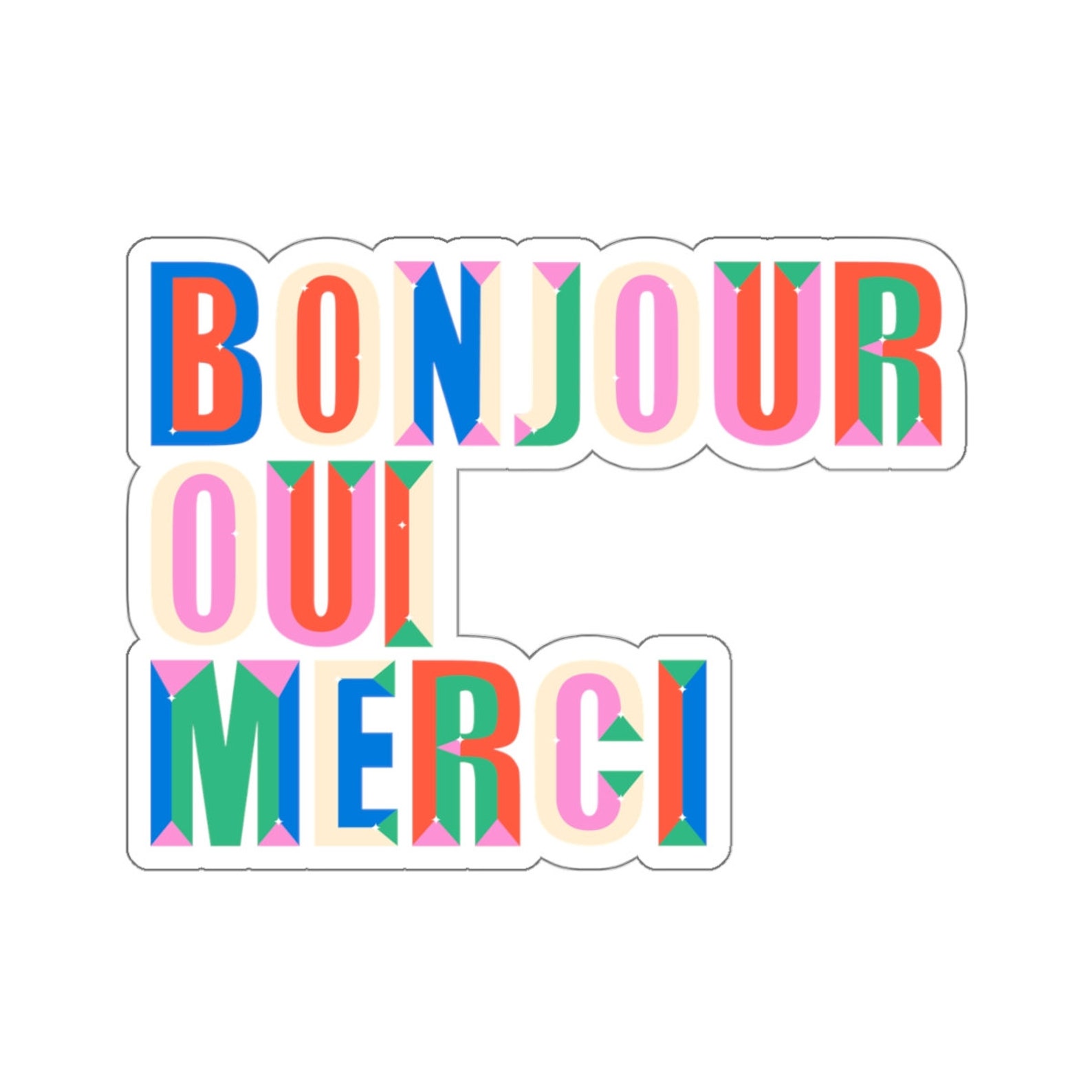 French Sticker, Kiss-cut, Travel Sticker, Travel Journal, Travel ...