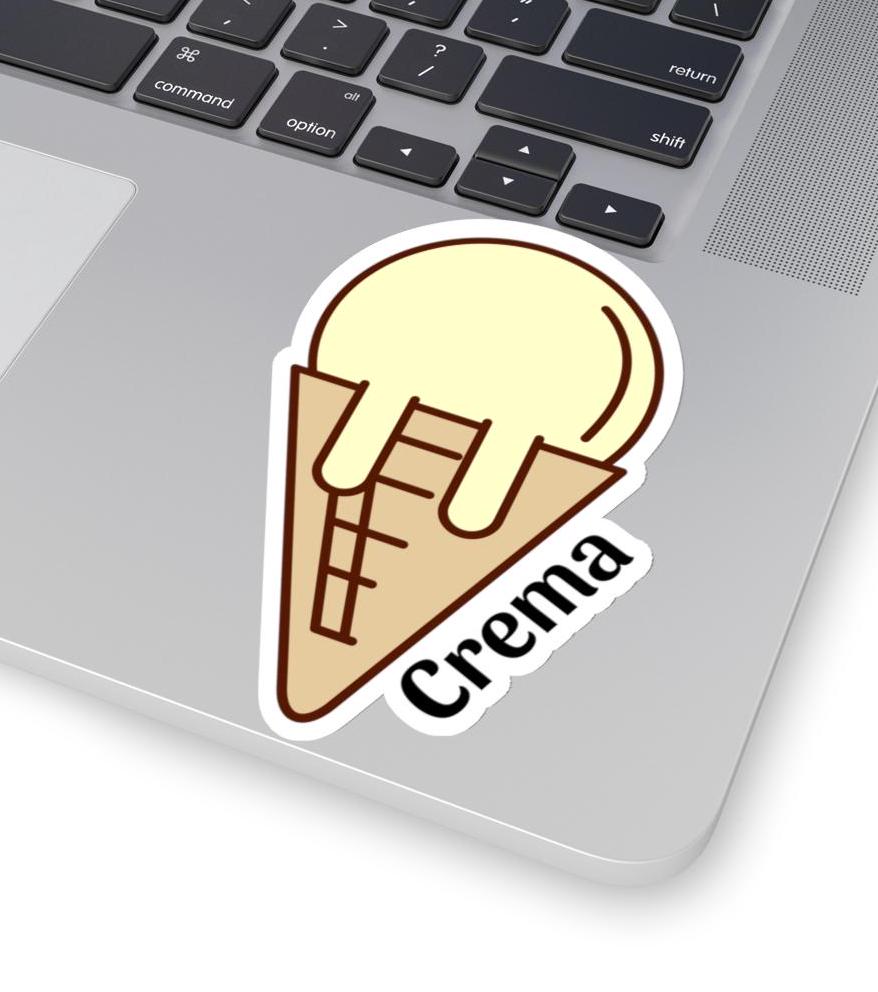 Crema Gelato, Cream, Custard, Gelato Sticker, Ice Cream, Italian ...