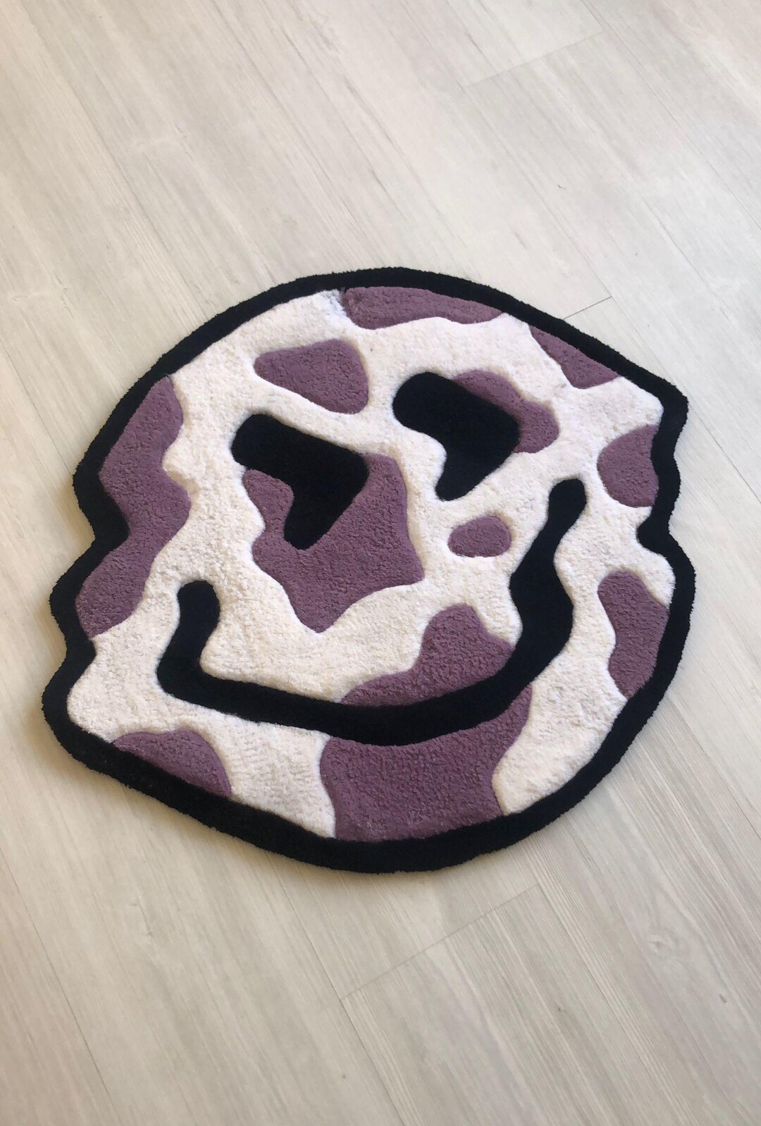 Tufting Rug Smiling Face Smile Patterned Handmade Special Design Multi ...