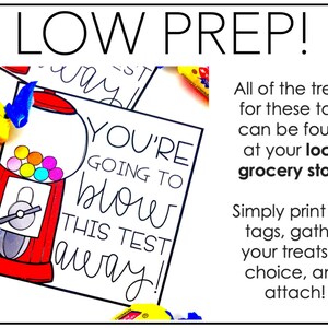 Test Motivation Treat Tags | Testing Motivation Treat Tags | Set ONE - Etsy