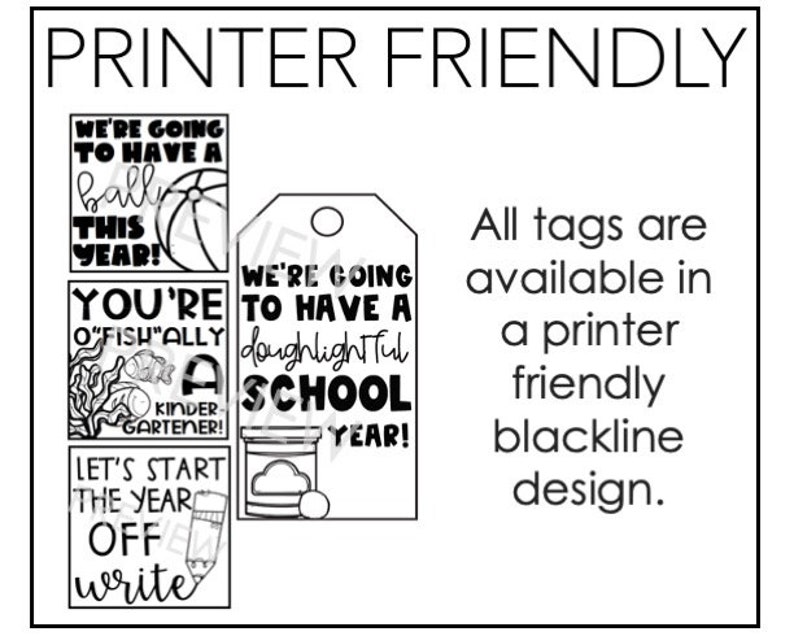 Back to School Gift Tags - Etsy