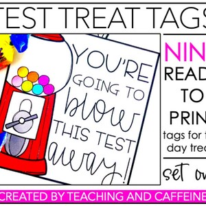 Test Motivation Treat Tags Testing Motivation Treat Tags Set ONE - Etsy