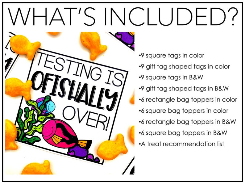 Test Motivation Treat Tags | Testing Motivation Treat Tags | Set ONE - Etsy