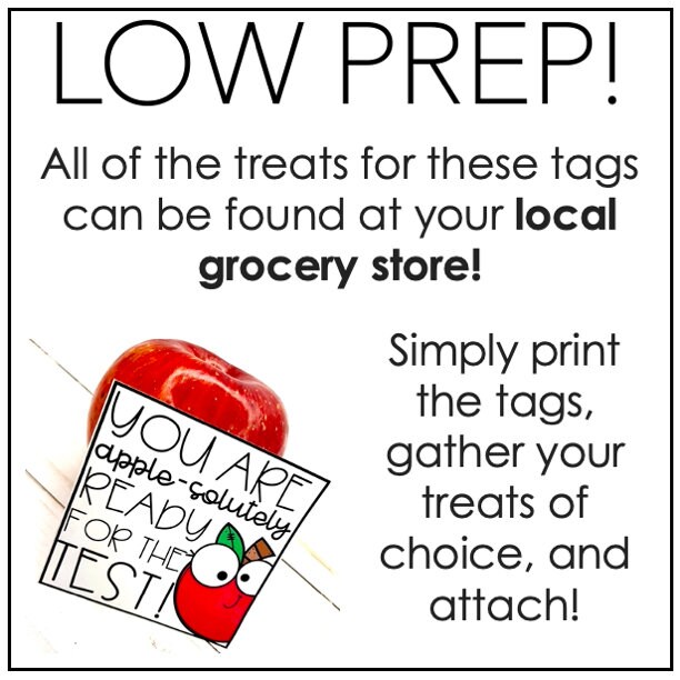 Test Motivation Treat Tags - Testing Motivation Treat Tags - SET TWO - Etsy