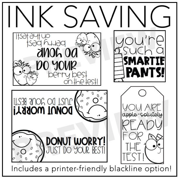 Test Motivation Treat Tags - Testing Motivation Treat Tags - SET TWO - Etsy