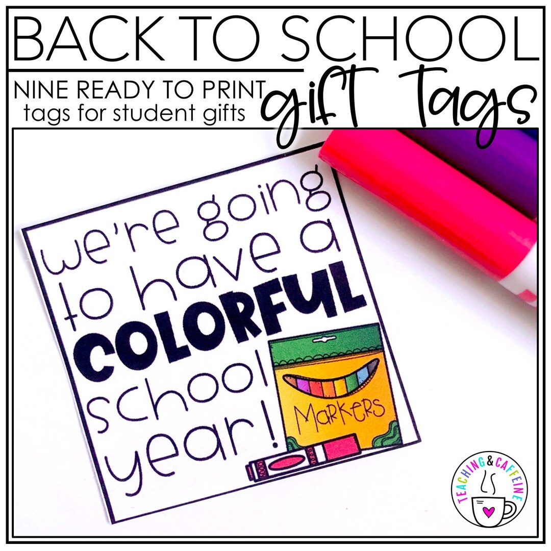 Back to School Gift Tags - Etsy