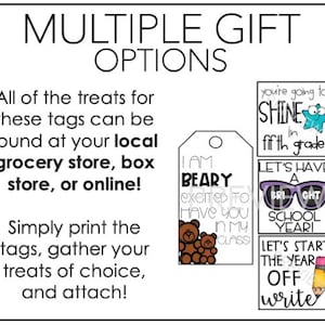 Back to School Gift Tags - Etsy