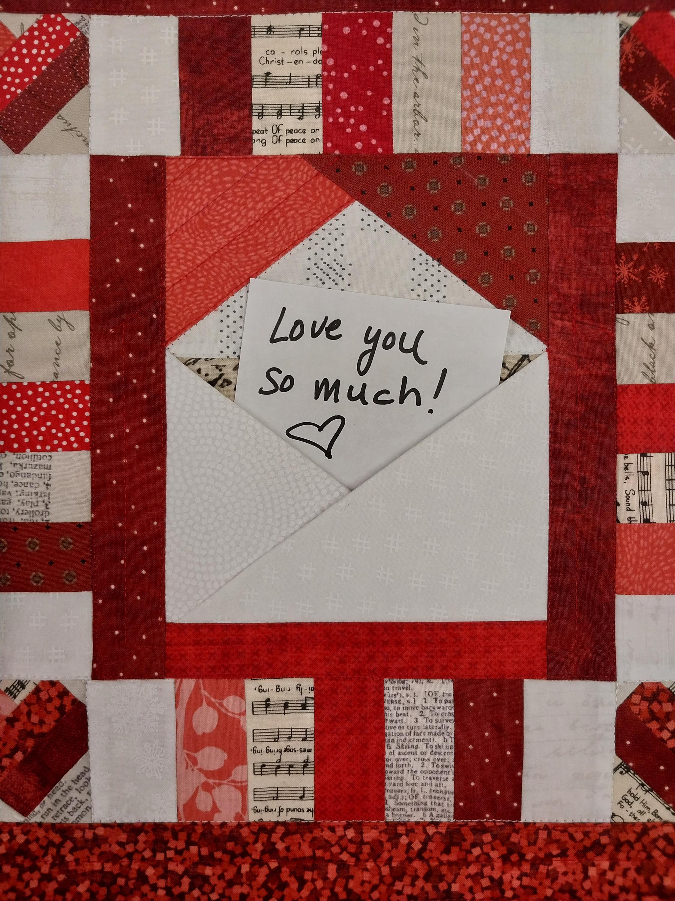 Love Letter Wall Hanging Sewing Pattern, Foundation Paper Piecing, Mini ...