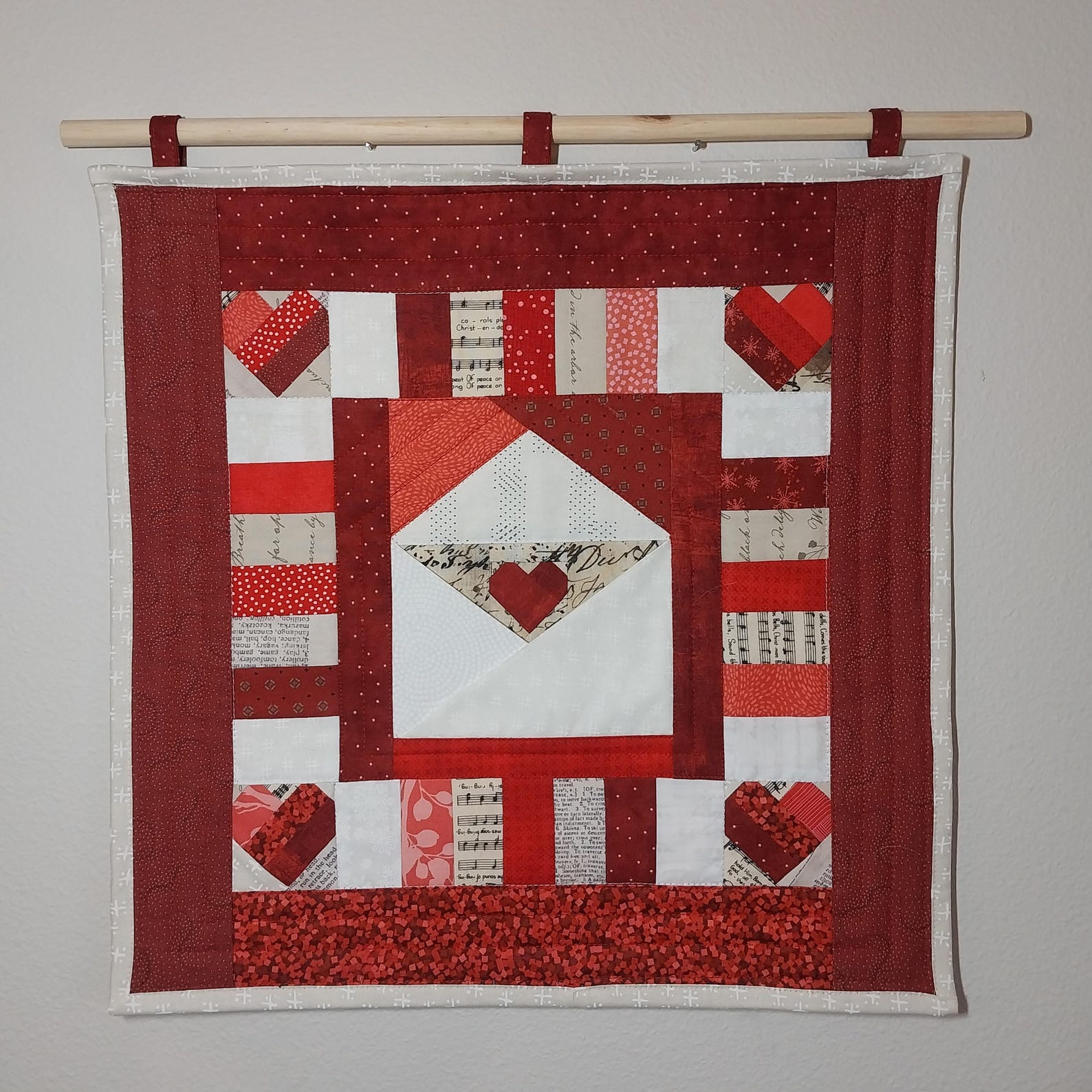 Love Letter Wall Hanging Sewing Pattern, Foundation Paper Piecing, Mini ...