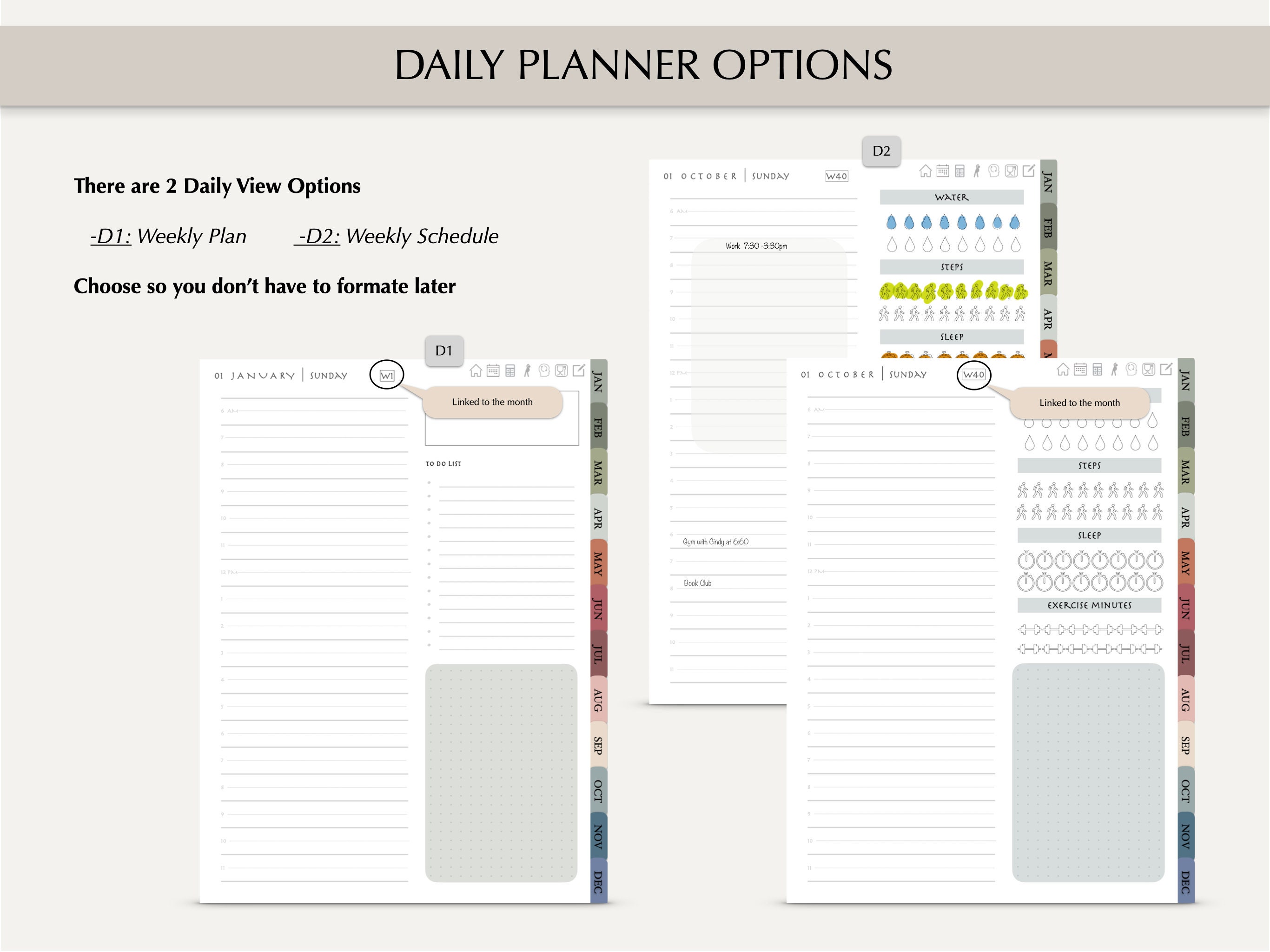 Digital Planner 2023, Printable Planner, Goodnotes Planner, Daily ...