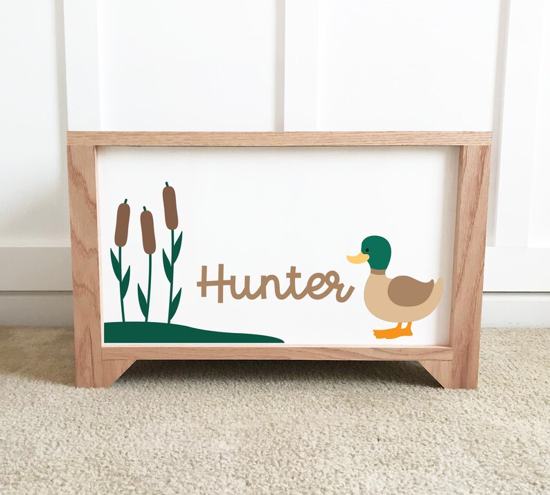 Personalized Mallard Duck Toy Chest: Handmade Wood Toy Storage - Etsy
