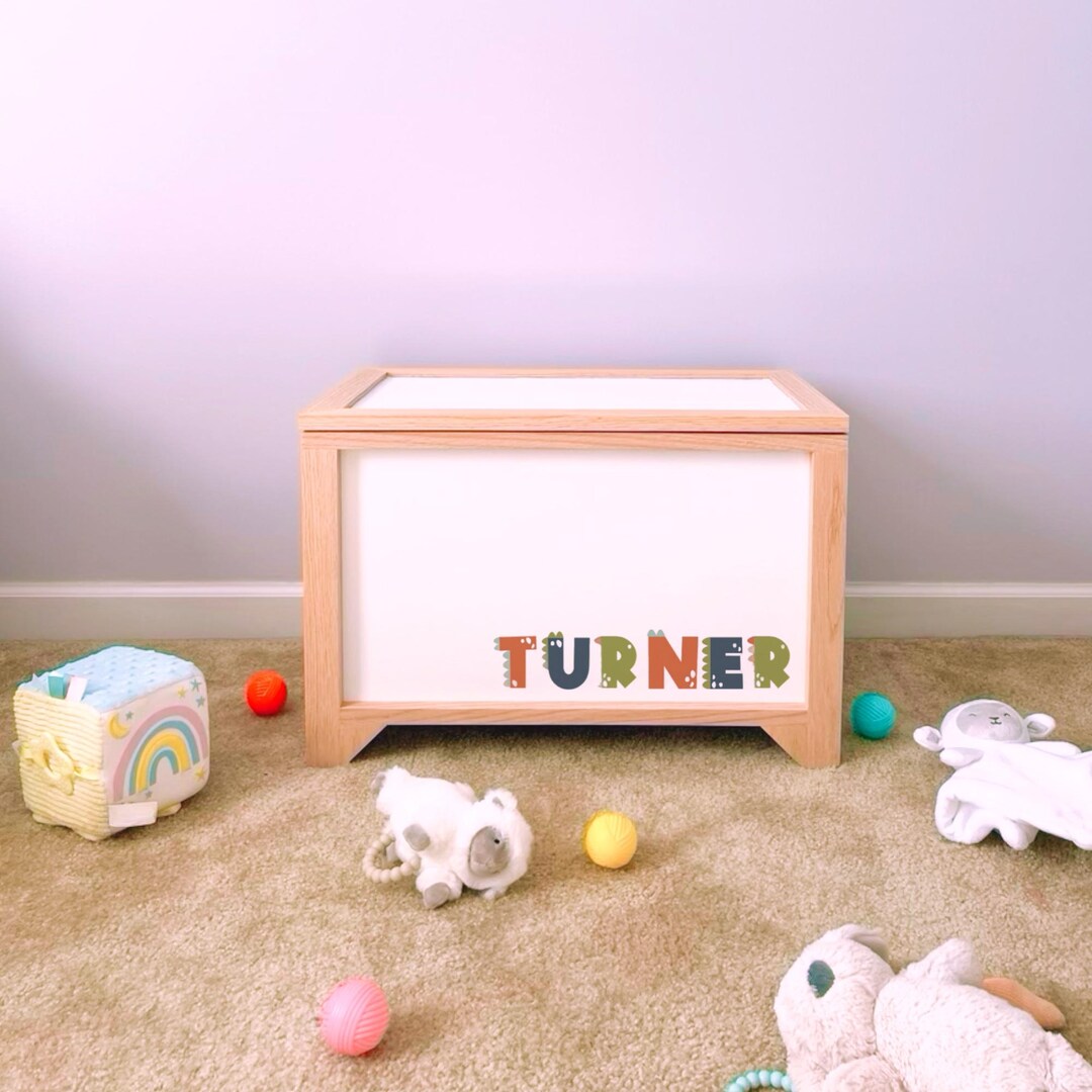 Dinosaur Toy Box - Personalized Wood Toy Box - Handcrafted Wood Toy ...