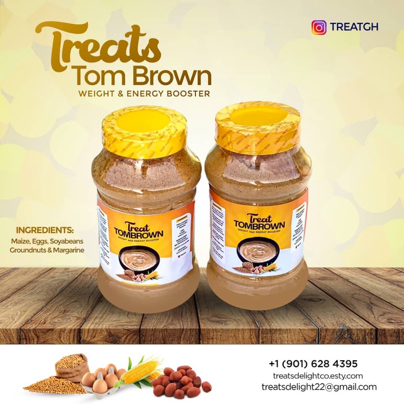 Treats Tom Brown - Wholesome Instant Cereal Porridege - Roasted Corn ...