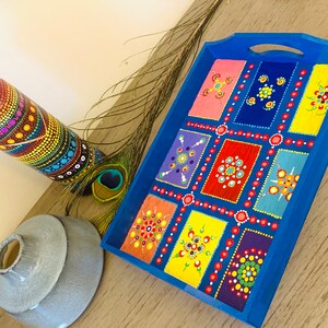 Hand Painted Wooden Tray - Etsy