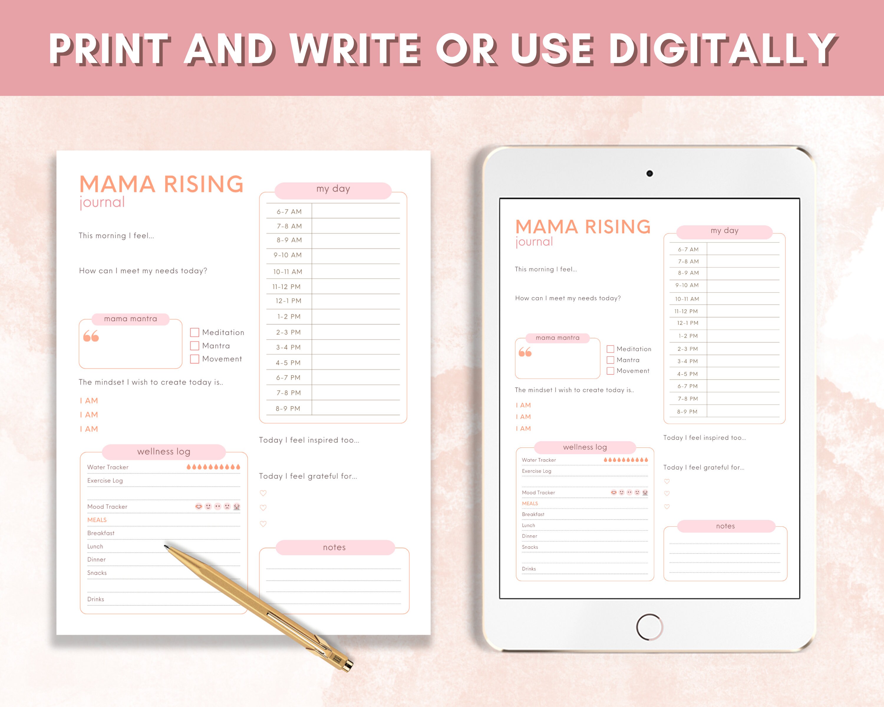 Busy Mom Planner Digital Household Planner, Home Organization Planner ...