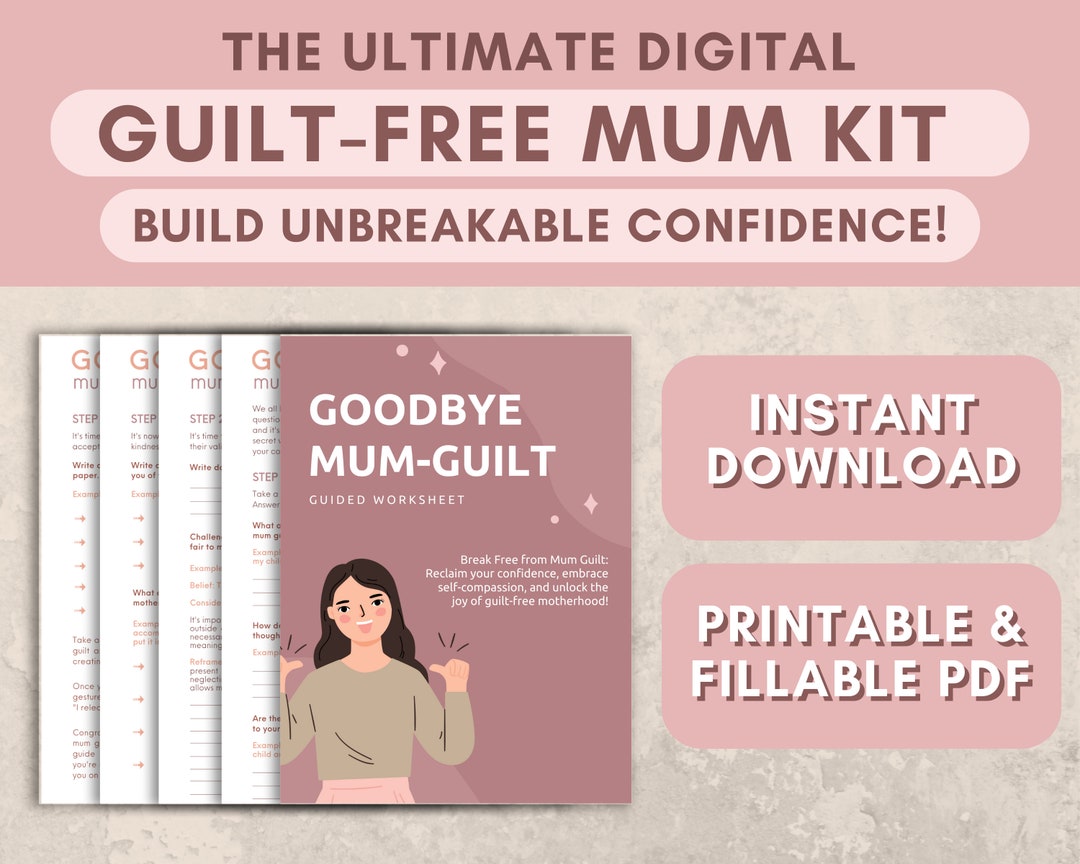 New Mom Self Care Workbook, Postpartum Journal, Mental Health, Therapy ...