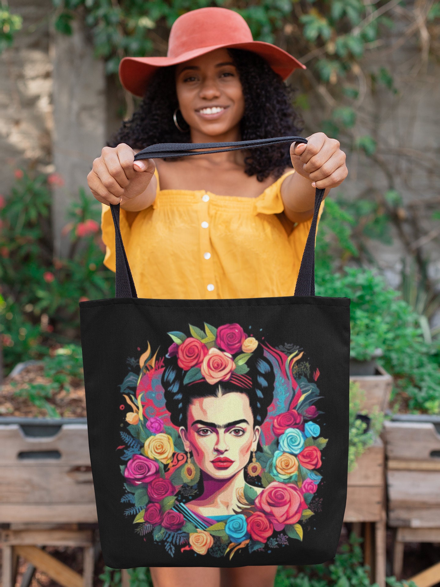 Frida Tote Bag I Frida Inspired Bag I Frida Kahlos I Marketer Tote Bag I Bagged Gifted Tote I ...