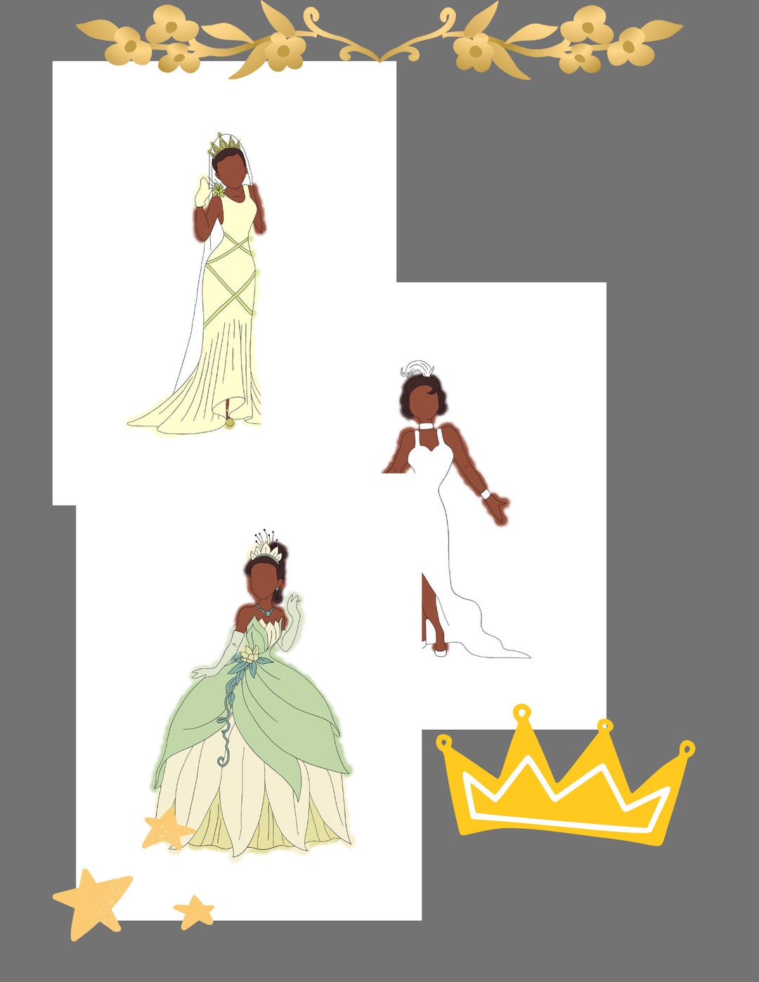 Princess Digital Prints - Princess Tiana - Digital Download - Prints - Etsy