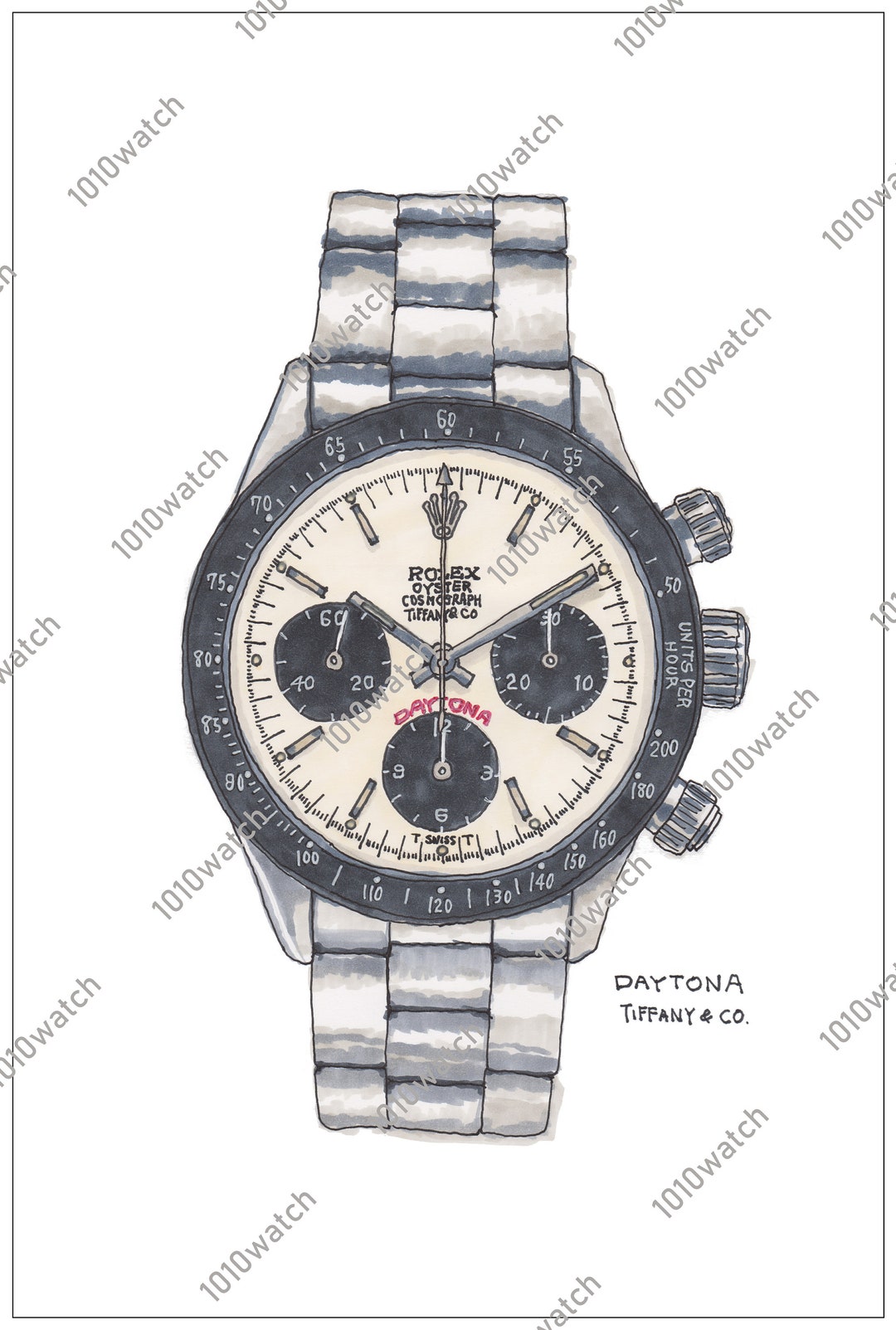 Digital Download Art - Rolex Daytona-tiffiany&co. - Illustration - Etsy